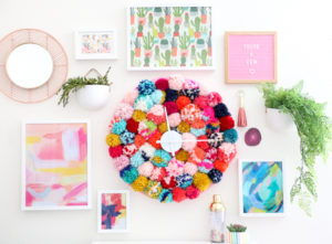 DIY Pom Pom Clock - A Kailo Chic Life