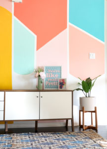 DIY Painted Geometric Wall - A Kailo Chic Life