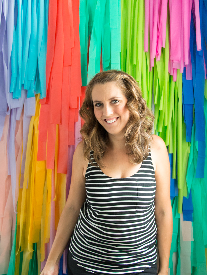 DIY Pinata Fringe Photo Backdrop - A Kailo Chic Life