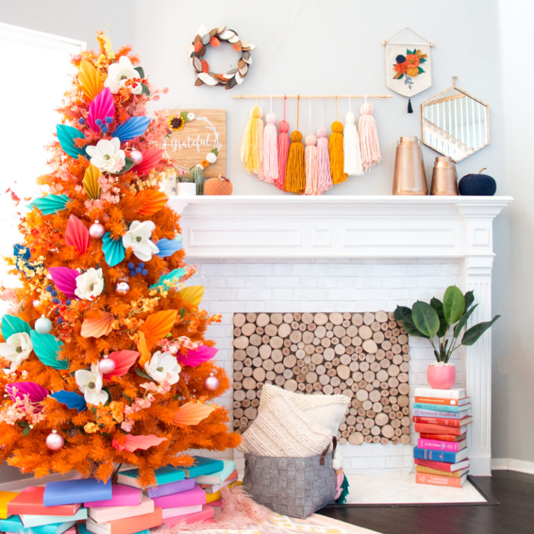 How to Decorate an Orange Tree for Fall - A Kailo Chic Life