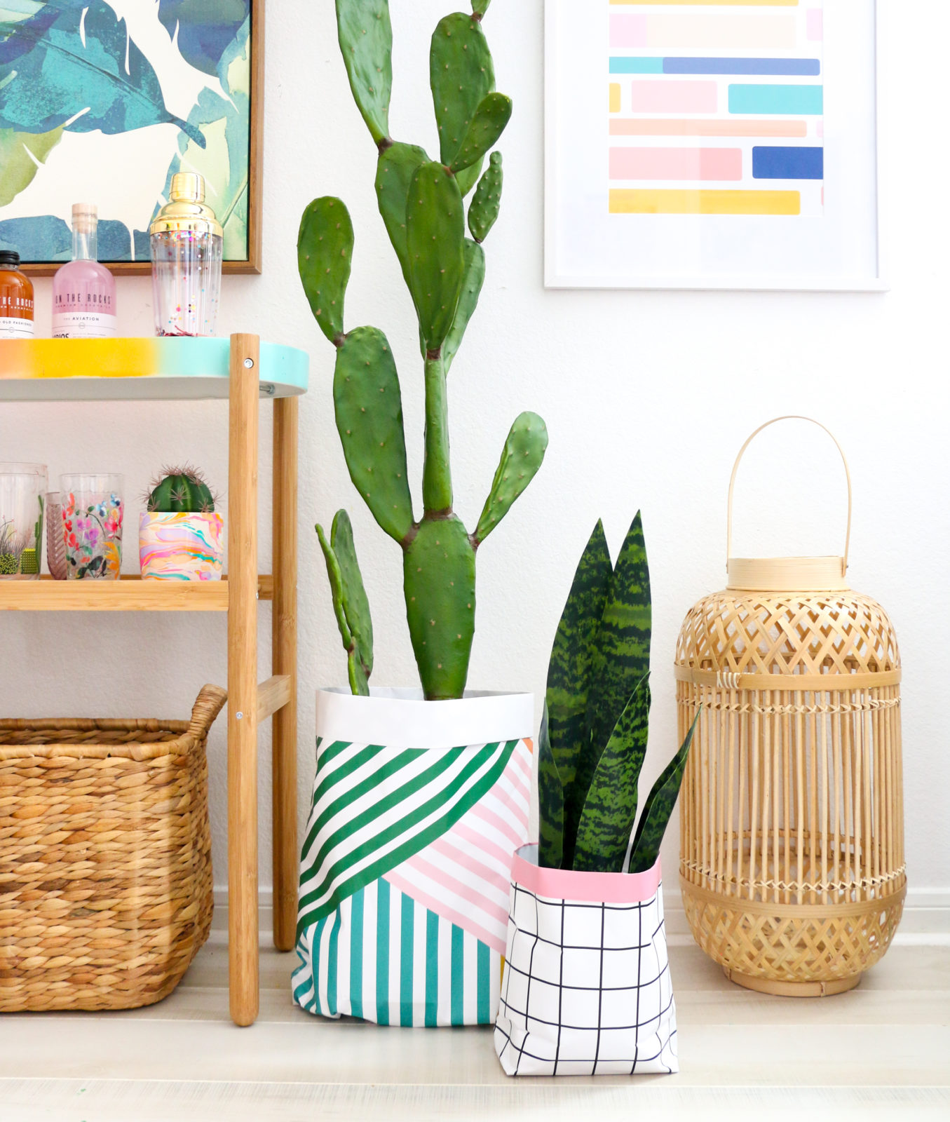 DIY Paper Planter Covers - A Kailo Chic Life