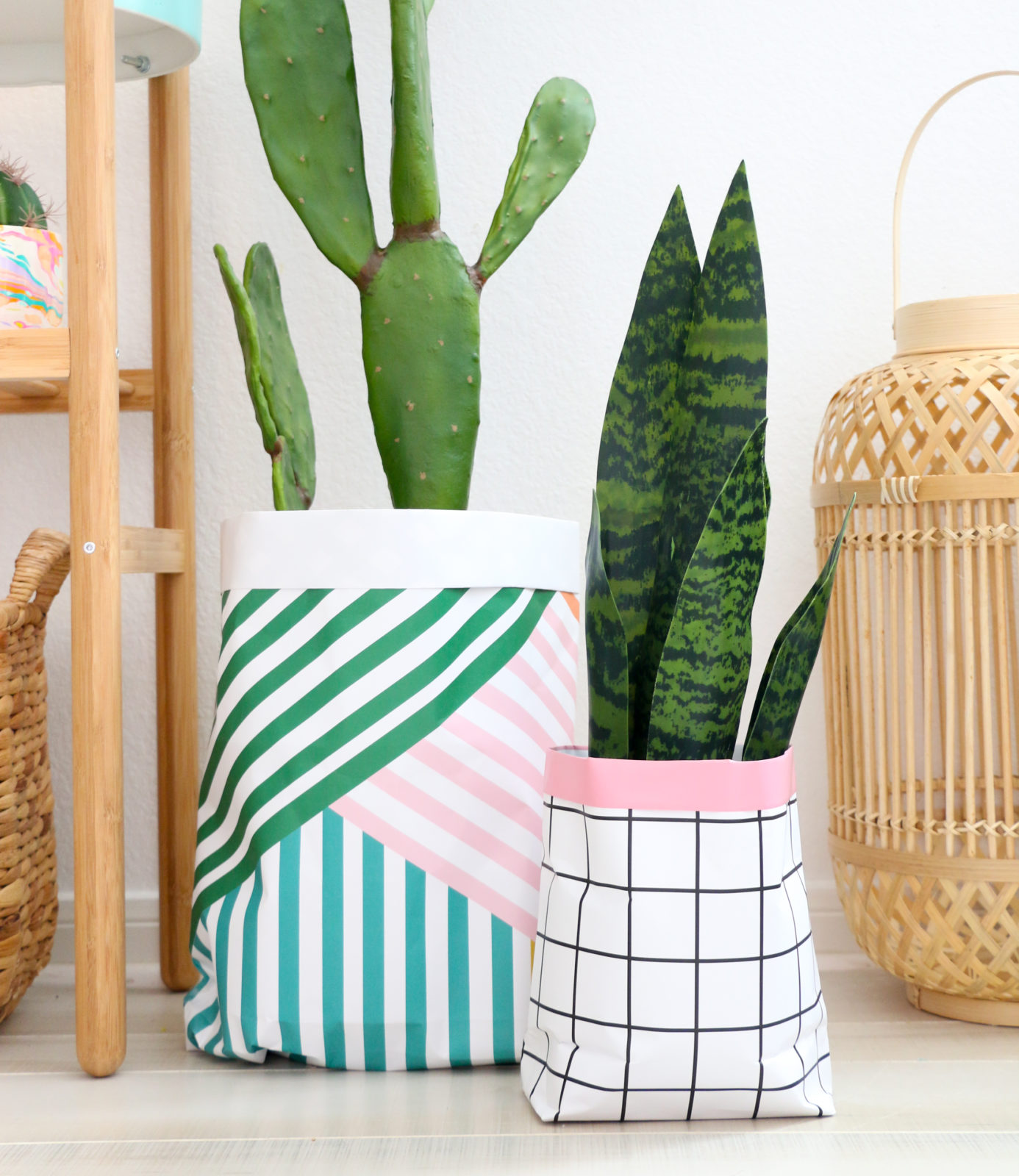 DIY Paper Planter Covers - A Kailo Chic Life