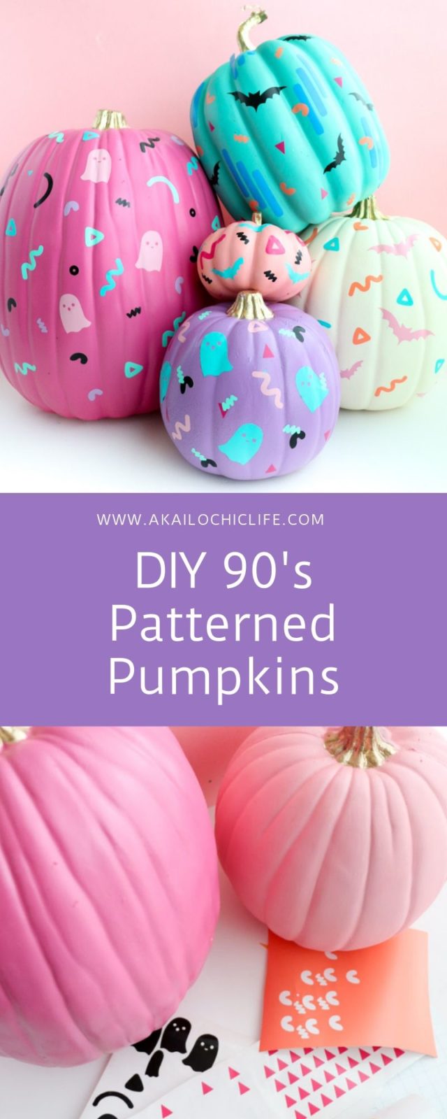 DIY 90's Patterned Pumpkins - A Kailo Chic Life