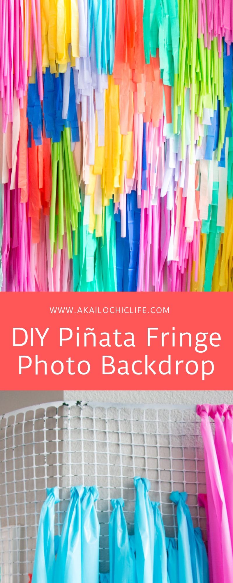 DIY Pinata Fringe Photo Backdrop - A Kailo Chic Life