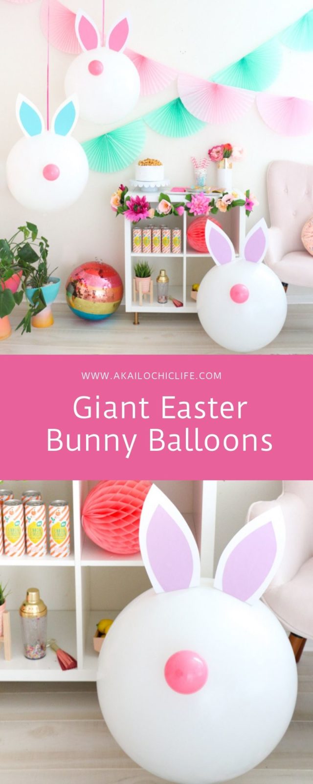Giant Easter Bunny Balloons - A Kailo Chic Life