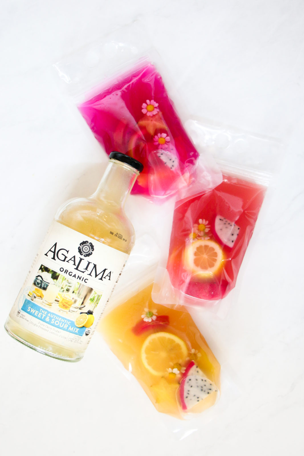 Pineapple Dragon Fruit Vodka Sour Cocktail Pouches - A Kailo Chic Life