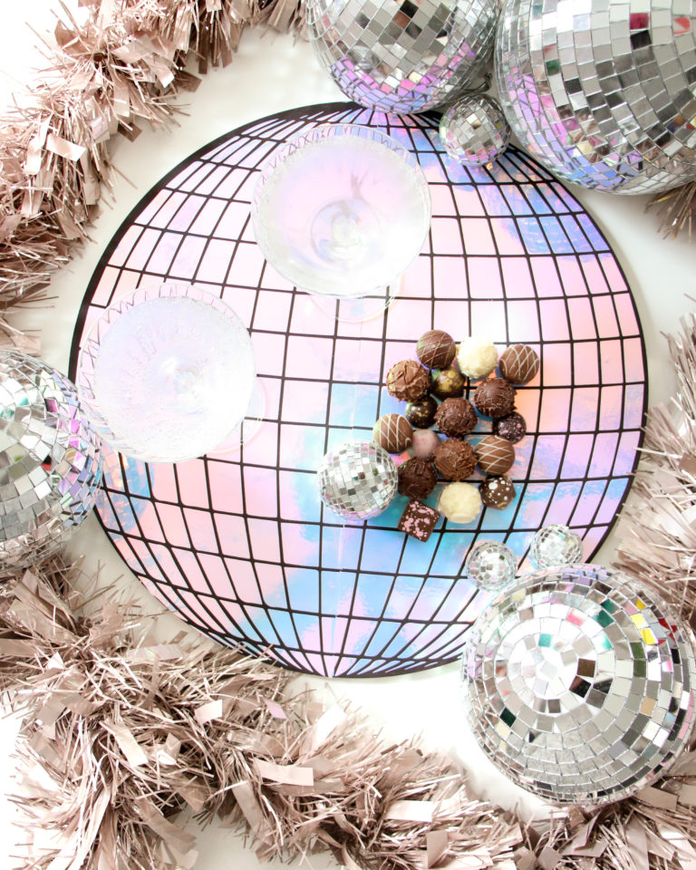 DIY Disco Ball Serving Tray - A Kailo Chic Life