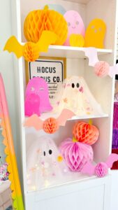 DIY Floral Tulle Ghosts - A Kailo Chic Life